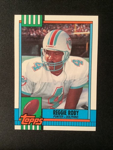 Reggie Roby 1990 Topps Miami Dolphins #325 Iowa | eBay