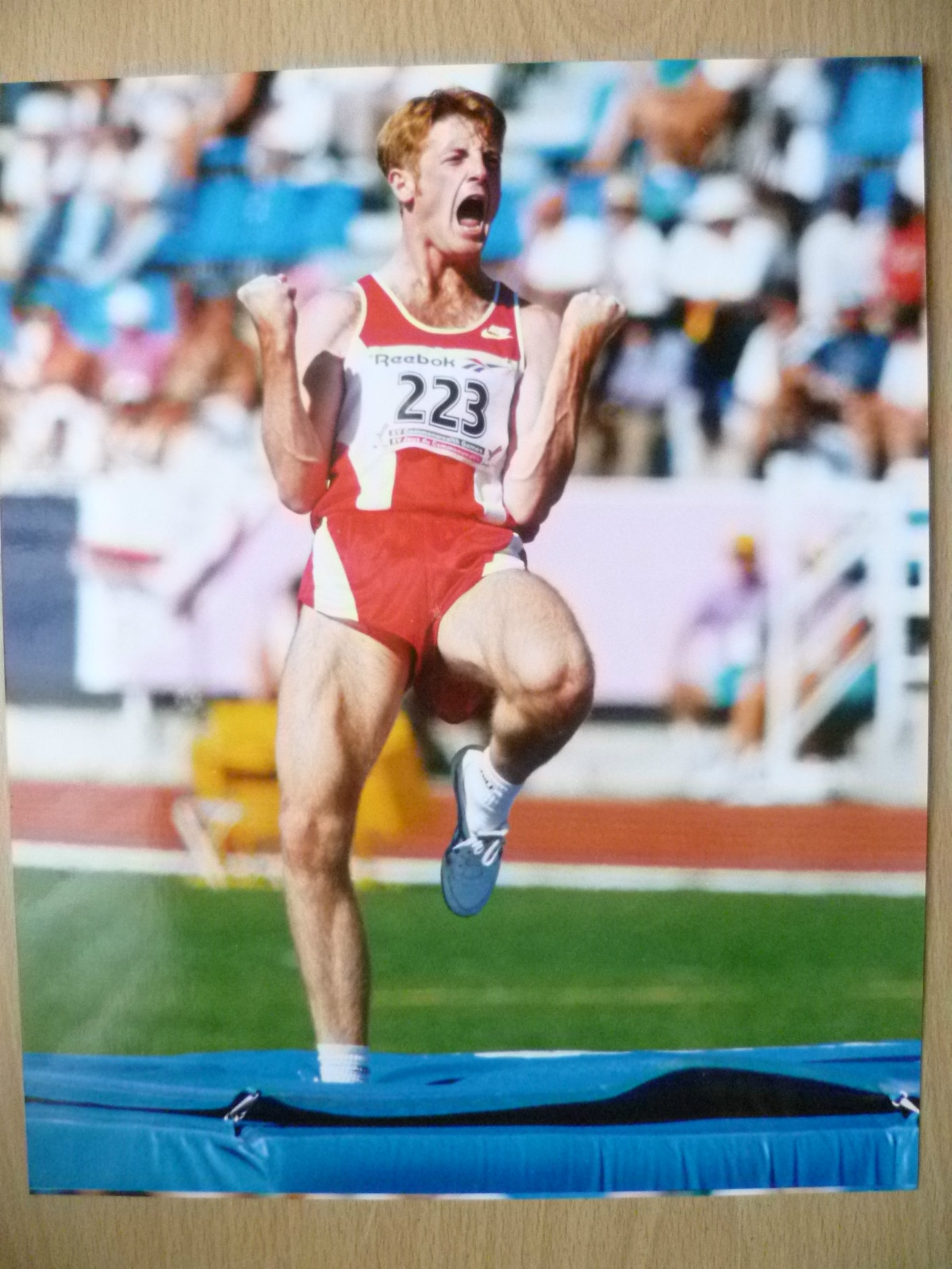 Original Press Photo- STEVE SMITH, High Jump in Final | eBay