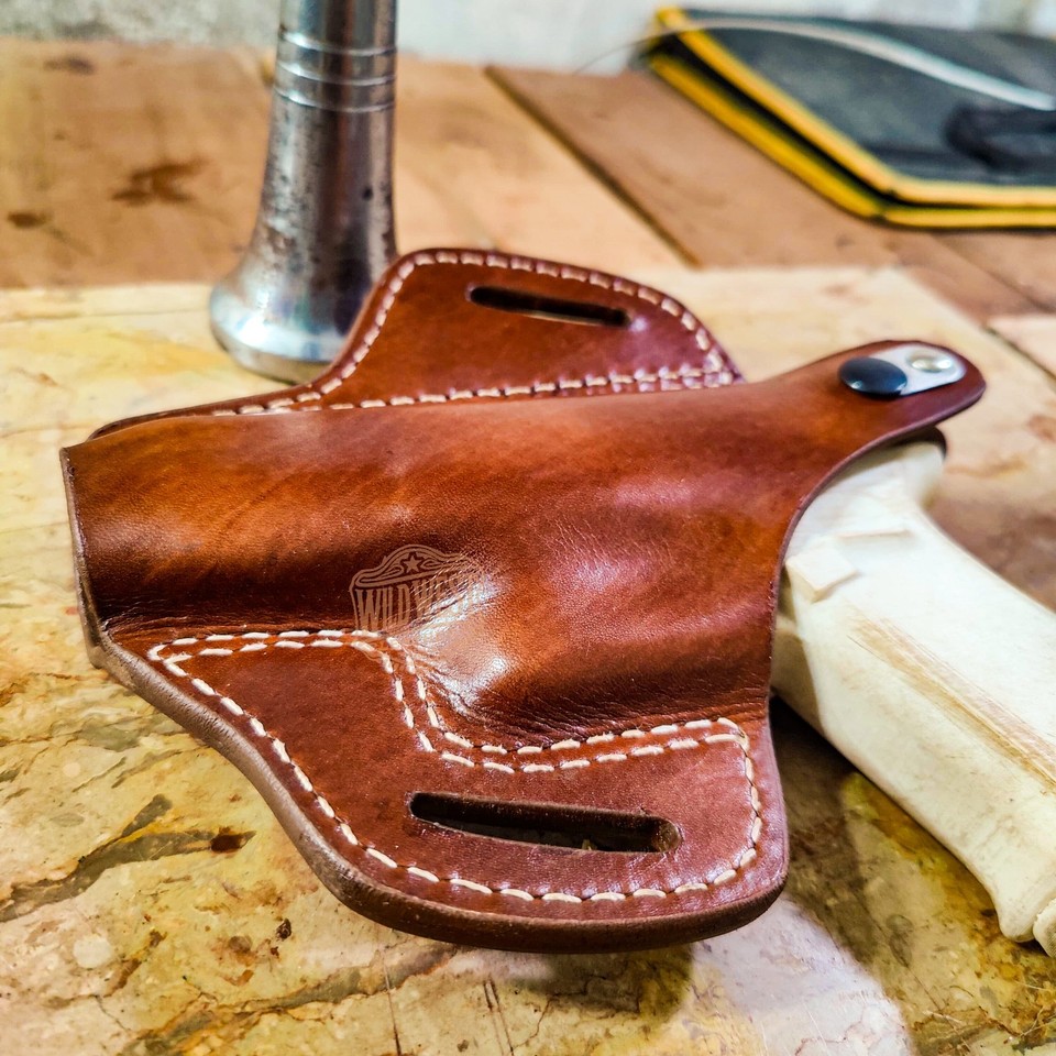 Hand Carved Basket Weave Premium Leather Western Gun Holster For ...