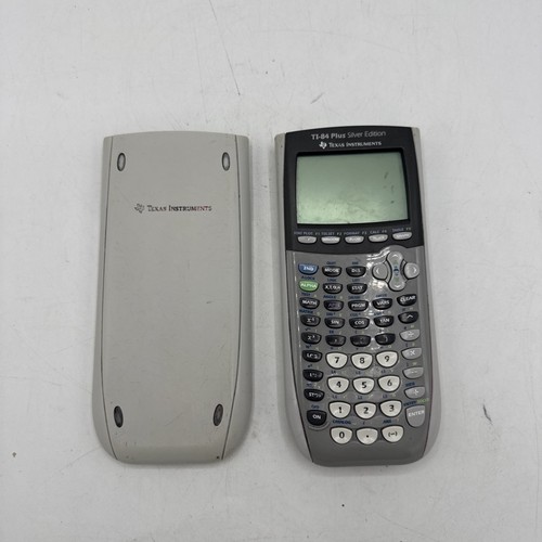 Texas Instruments TI-84 Plus Silver Edition Graphing Calculator w/Cover ...