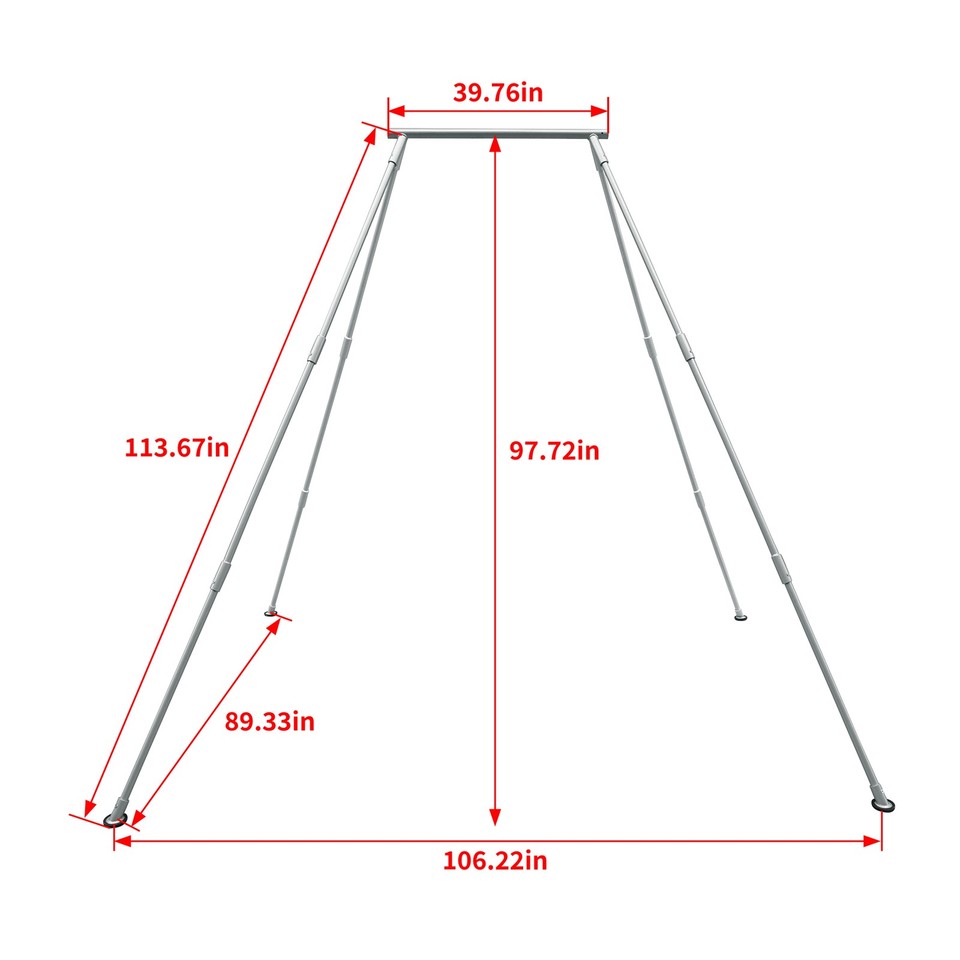 Aerial Stand Portable Aerial Rig Yoga Swing Bar w/39Ft Aerial Silk | eBay