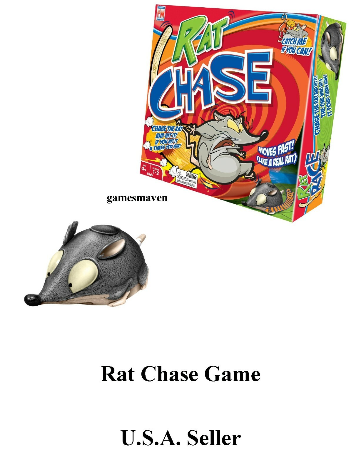 RAT CHASE Game - Chase the Rat and Hit It - Item# 3010 by Fotorama USA ...