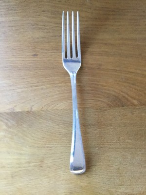 ANTIQUE SOLID SILVER OLD ENGLISH THREAD TABLE FORK LONDON 1804 | eBay