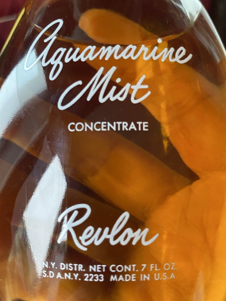 AQUAMARINE MIST CONCENTRATE REVLON 7 fl OZ made in USA VINTAGE FULL! 200ml | eBay