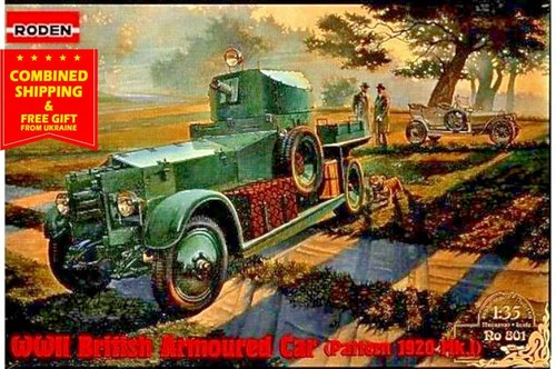 Roden 801 - 1/35 - RR Armoured Car 1920 Pattern MkI 1914 WWI plastic ...