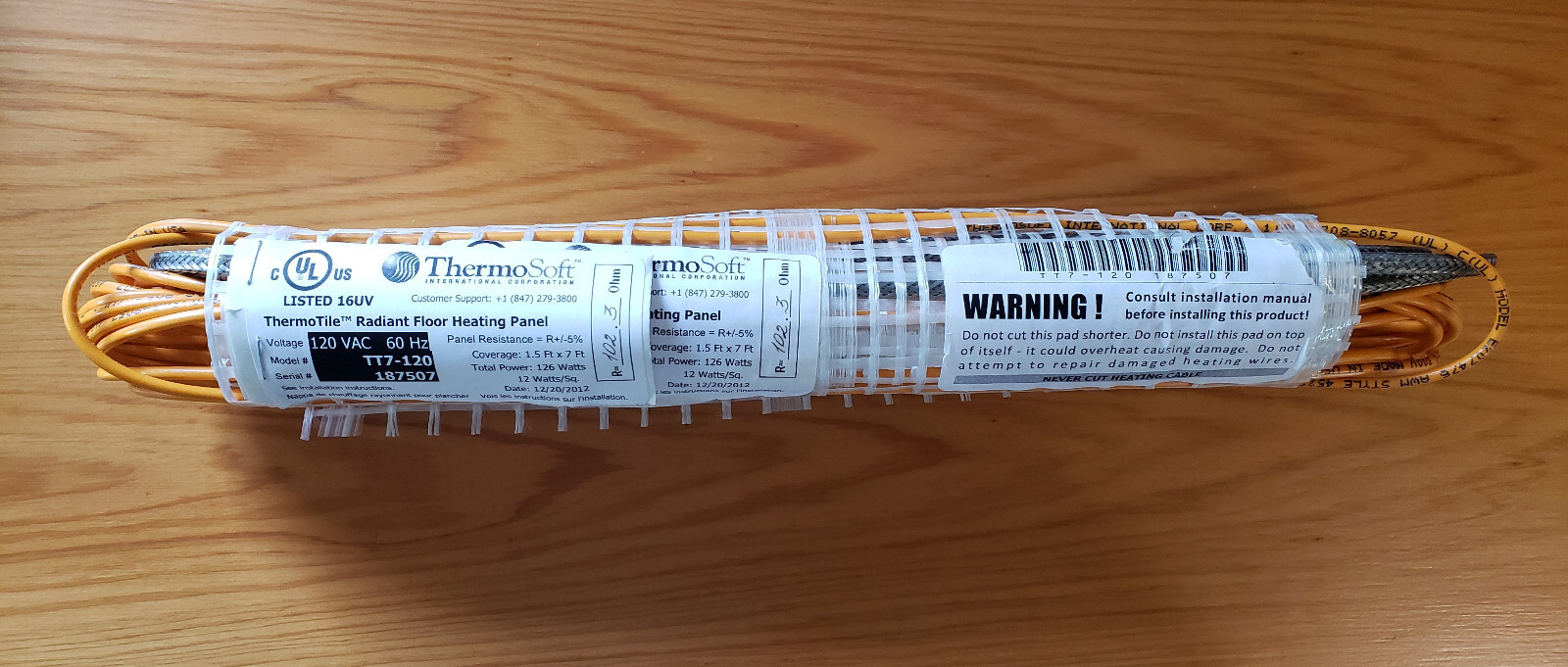 ThermoSoft ThermoTile TT7-120 electric radiant In-Floor Heating Mats | eBay