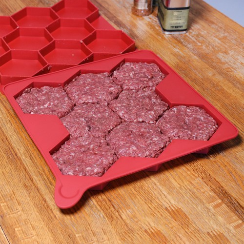 7Penn Silicone Burger Press Mold - 8 Patty Hamburger Patty Storage ...