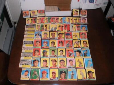 1958 Topps Vintage Baseball Card set Lot 372 Diff Musial AS Spahn ...
