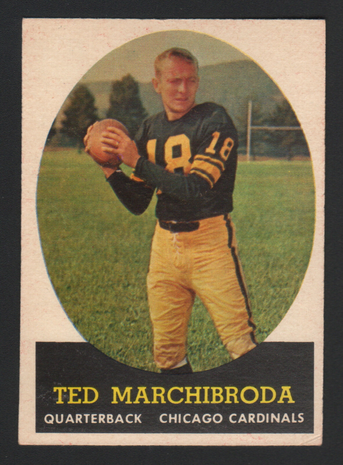 1958 Topps Football #44 - TED MARCHIBRODA - CHICAGO CARDINALS | eBay