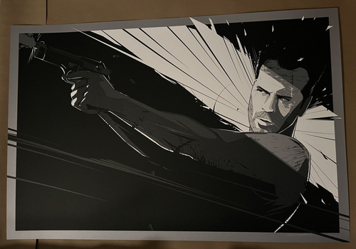 SIGNED McClane Art Print Craig Drake Poster John Die Hard Bruce Willis ...