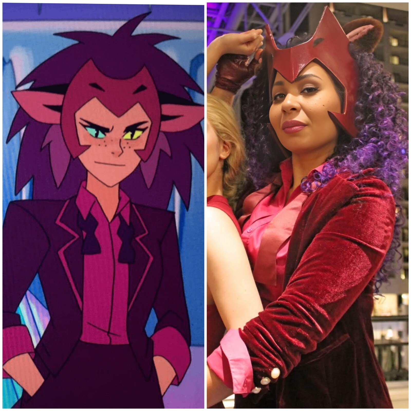 Deluxe Catra Cosplay Velvet Prom Suit Costume Large - Gem
