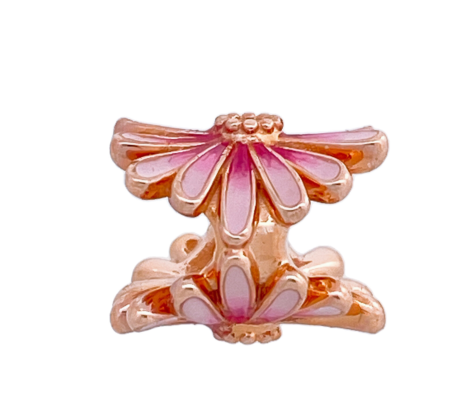 New 100% Authentic PANDORA Rose Gold Pink Daisy Flower Charm Pendant ...