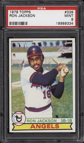 1979 Topps #339 Ron Jackson - Angels - PSA 9 - no PSA 10 - *9334 ...