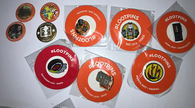 LOOT CRATE LOOT PINS LOT OF 10 PIECES NEW | eBay