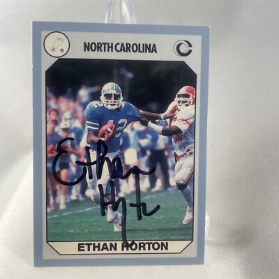 Ethan Horton -North Carolina- Oakland Raiders Autographed Card | eBay