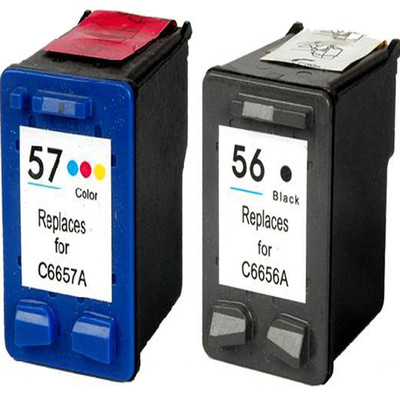 Non-OEM Replaces 56 & 57 For HP Psc 1300 1310 1312 1315 Ink Cartridges ...