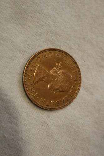 HIGH GRADE DETAILS 1960 NEW ZEALAND ONE PENNY COIN-TUI BIRD | eBay
