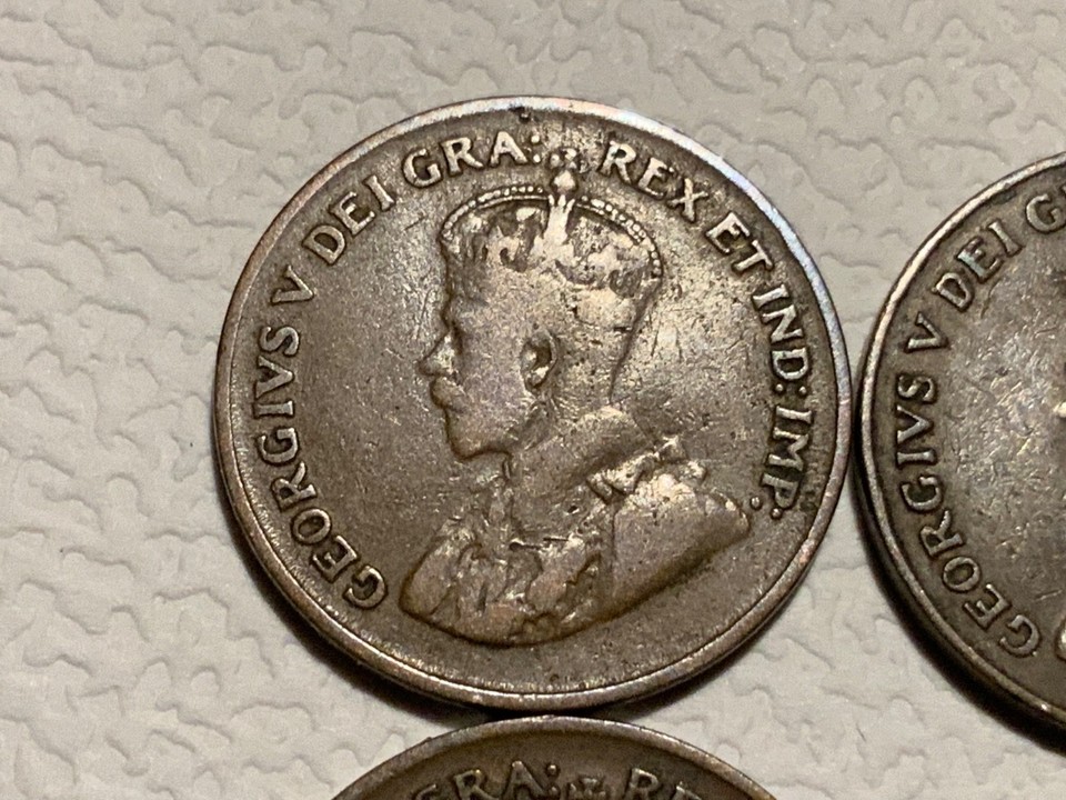 1920 Canada 1 Cent, 1920 - 1933 / 1c One Cent / 10 King George V Small ...