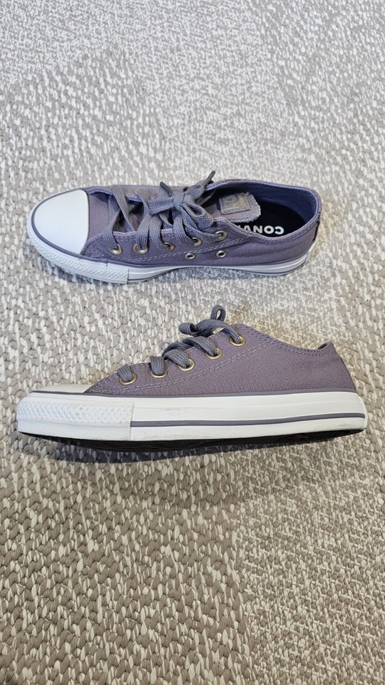 Converse Women's Purple and Gold, Size 3 UK, made in Brazil (33 BR ...