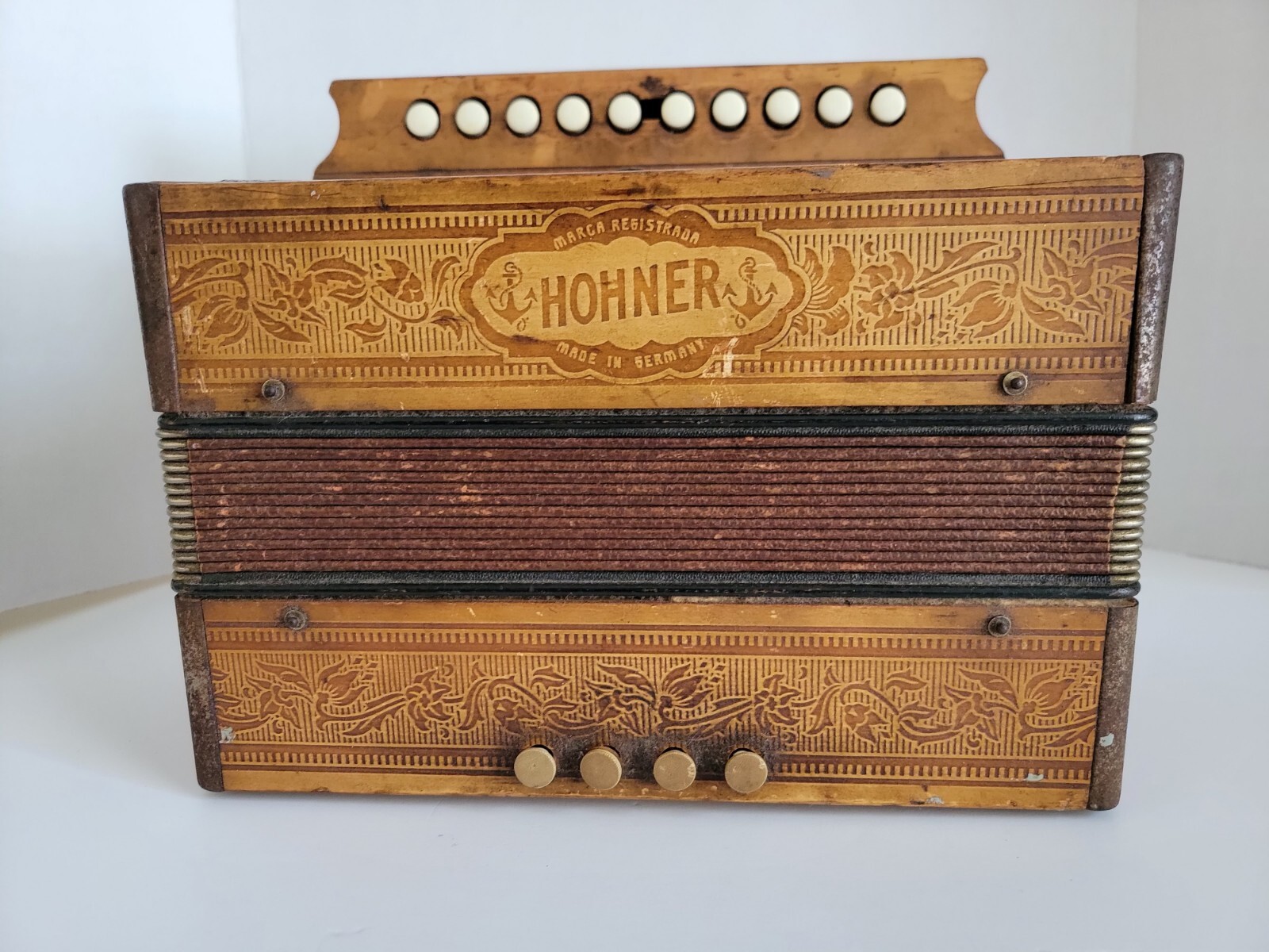 Vintage Hohner Diatonic Single Row Button Box Accordion | eBay