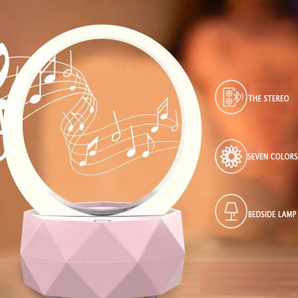Gift Bluetooth-compatible Speaker Music Night Light Led Kids Adults ...