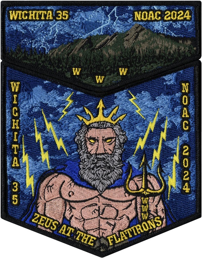 NOAC 2024 Wichita Lodge 35 OA Flap Order Arrow Patch Set Northwest ...
