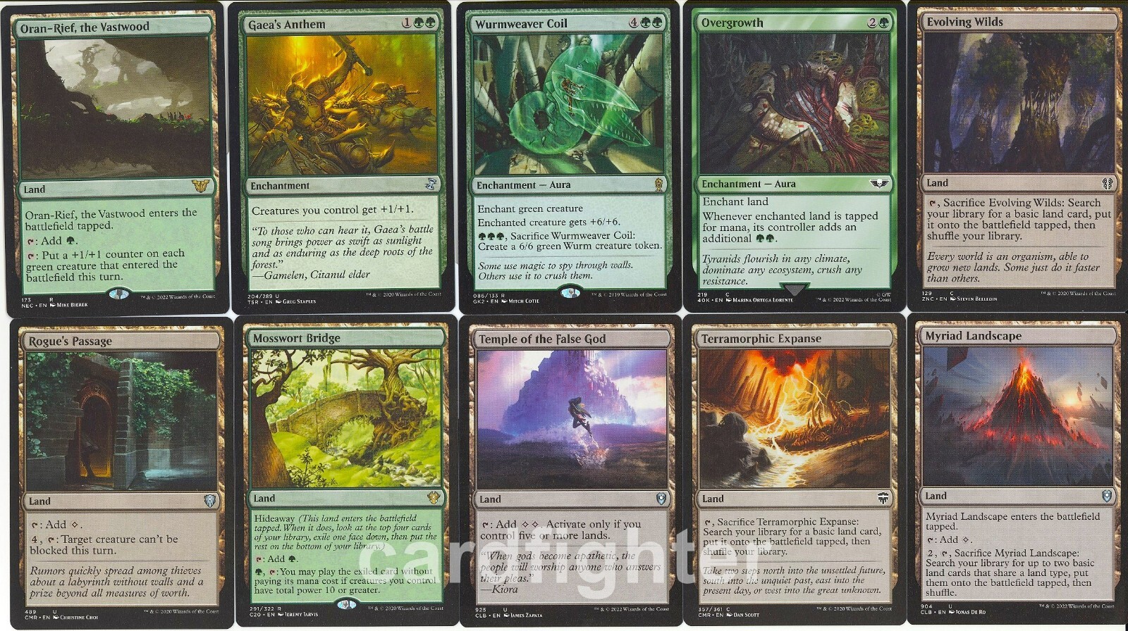 Custom Wurm Tribal Commander EDH Deck - Baru, Wurmspeaker - MTG Magic ...