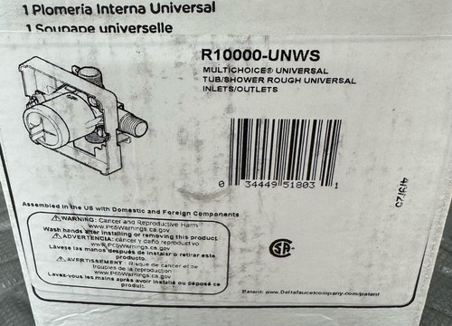 Delta R10000-UNWS Universal Mixing Rough-In Valve*NEW* 34449518031| eBay