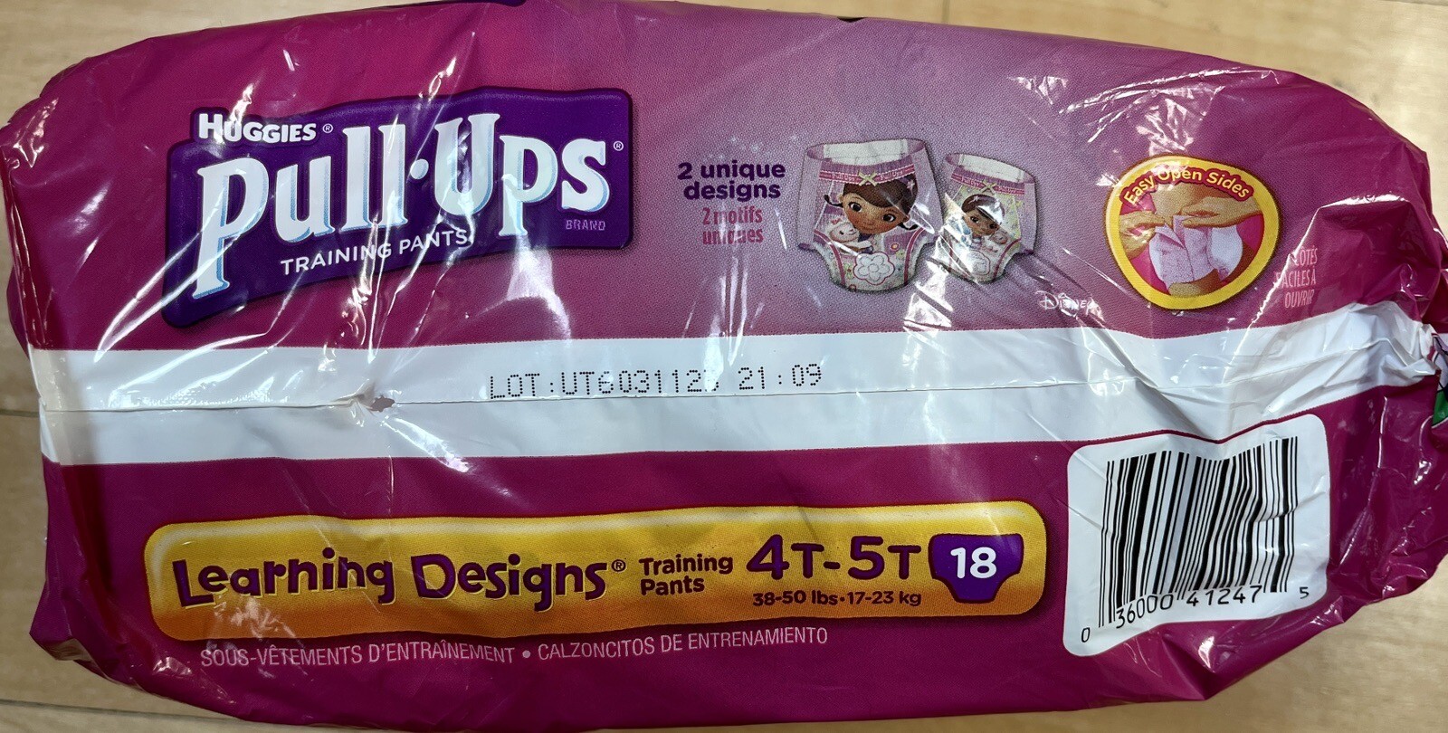 Vintage 6ct Huggies Pull-Ups Girls 4-5T Doc McStuffins Training Pants ...