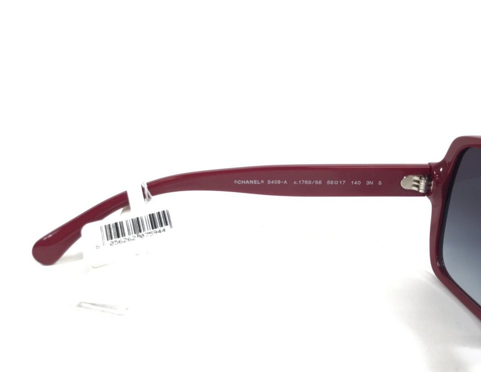 Chanel Sunglasses 5408-A c.1769/S6 Bordeaux Red Asian Fit Frames w ...