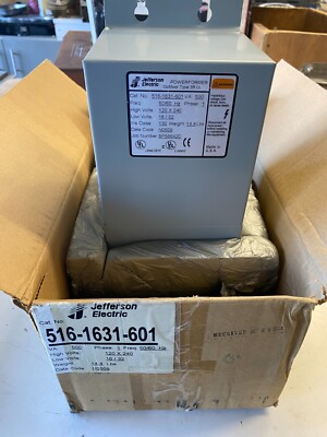 NEW JEFFERSON ELECTRIC OUTDOOR TYPE 3R UL POWERFORMER 516-1631-601 120 ...