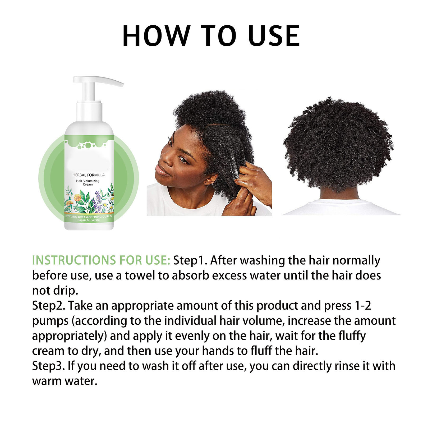 Moisturizing Curl Defining Cream Frizz Curl Moisturizer Curl Enhancing ...