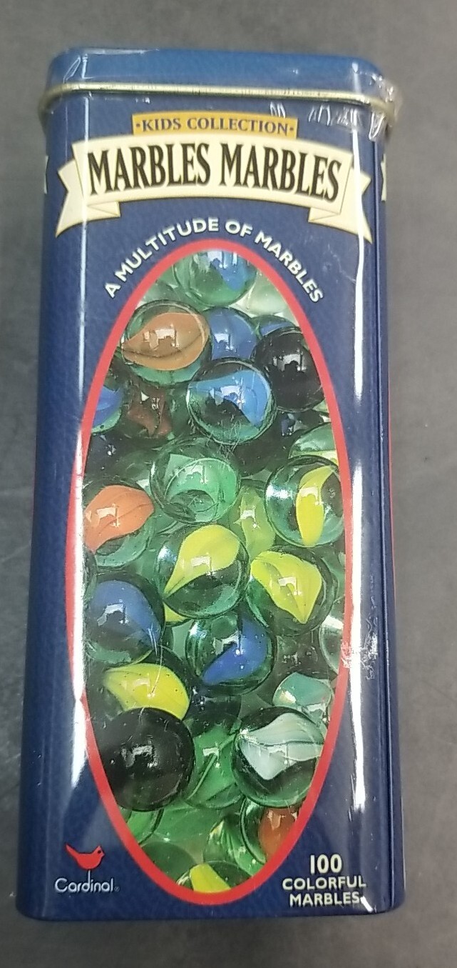 Cardinal KI DS Collection Marbles 100 41colorful Marbles in Tin 2001 ...