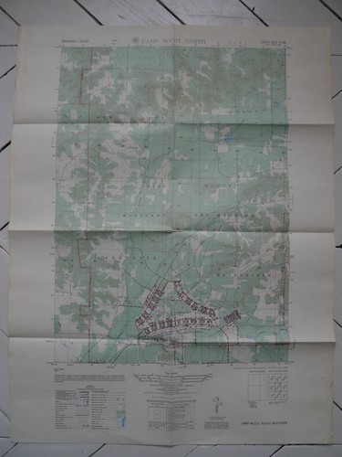 ARMY MAP SERVICE CORPS OF ENGINEERS CAMP McCOY TUNNEL CITY 1:25000 SET ...