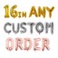 16" Letters Numbers Foil Balloons Custom Name Age Birthday Party ...