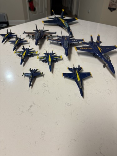 BLUE ANGELS F-18 FIGHTER JET Toy Diecast Airplane Collectibles | eBay