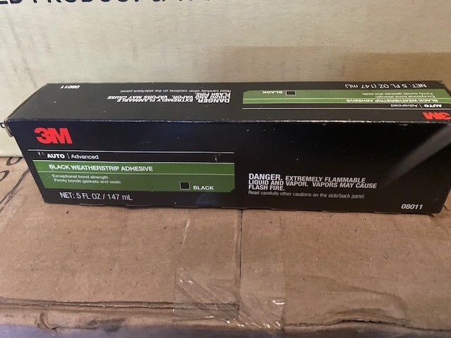 3M 8011 Fast Drying Weatherstrip Adhesive 08011 Black for sale online ...
