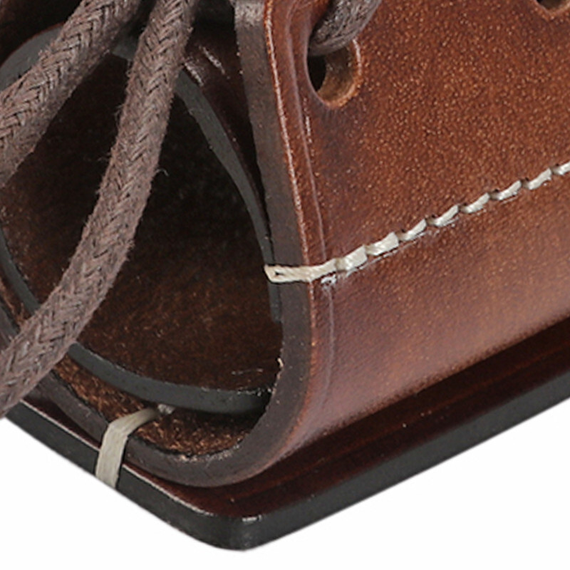 TOURBON Leather Double Bull Pins Belt Holder Spud Wrench Tools Carrier ...
