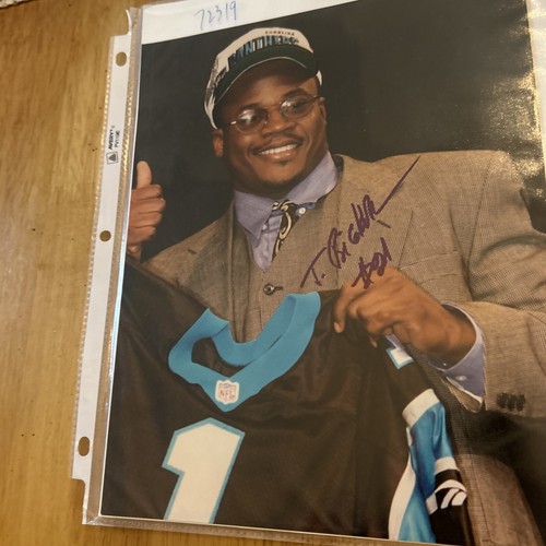 tim biakabutuka autograph 8x10 Draft Day Photo W/COA Michigan, Panthers ...