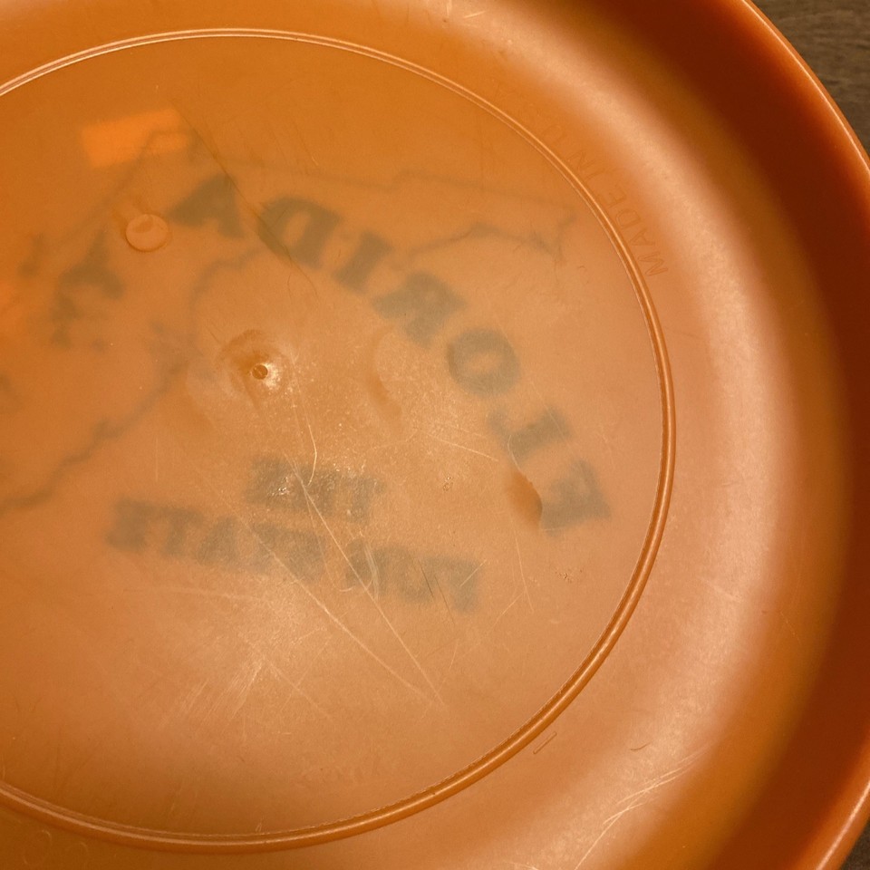 Vintage Colt & Dumont Discus Florida The Fun State Made in USA Orange ...