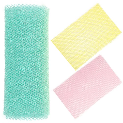 3 Pcs African Net Sponge Exfoliating Bath Washing Nets Body Scrubber ...