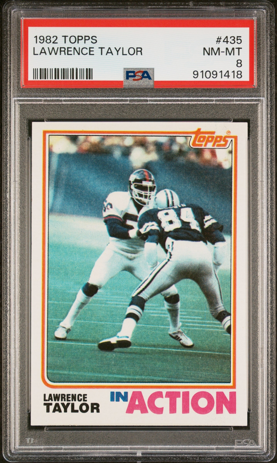 1982 TOPPS #435 LAWRENCE TAYLOR ROOKIE RC PSA 8 | eBay
