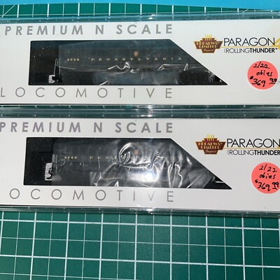 New! N-Scale BWL 3960 & 3962 PRR Pair P5A Boxcab P4 $739.98 P4,Sound ...
