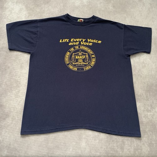 Vintage 90s NAACP Shirt Size XL Graphic Tee Black African American | eBay