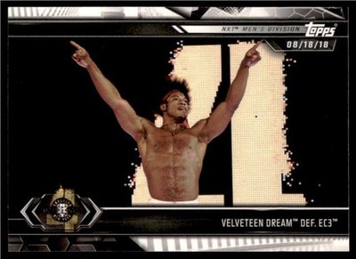2019 Topps WWE NXT Base #45 Velveteen Dream def EC3 - NXT TakeOver ...
