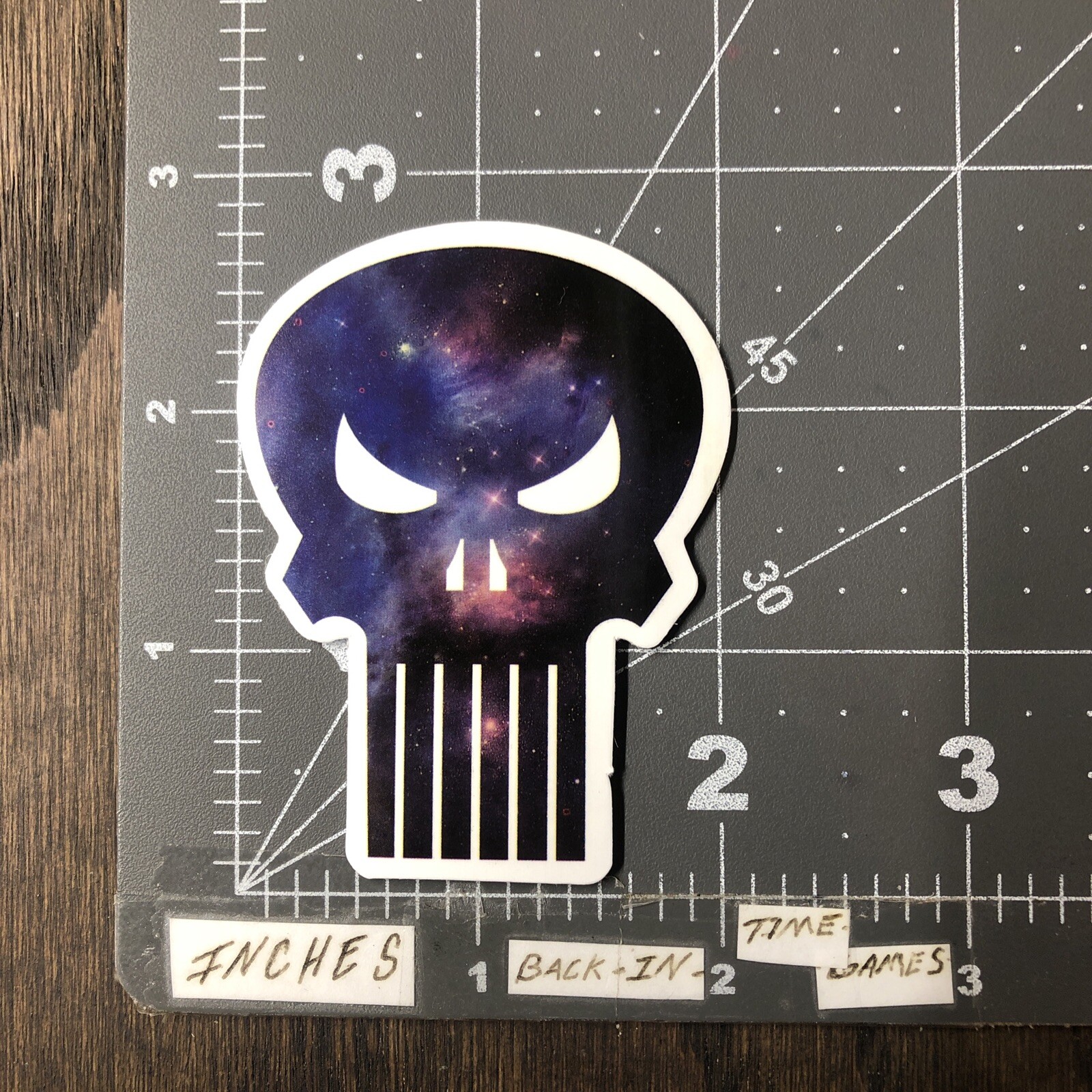 Sm. Galaxy Punisher Adult Humor Sticker For Skateboard Guitar Phone Ect ...