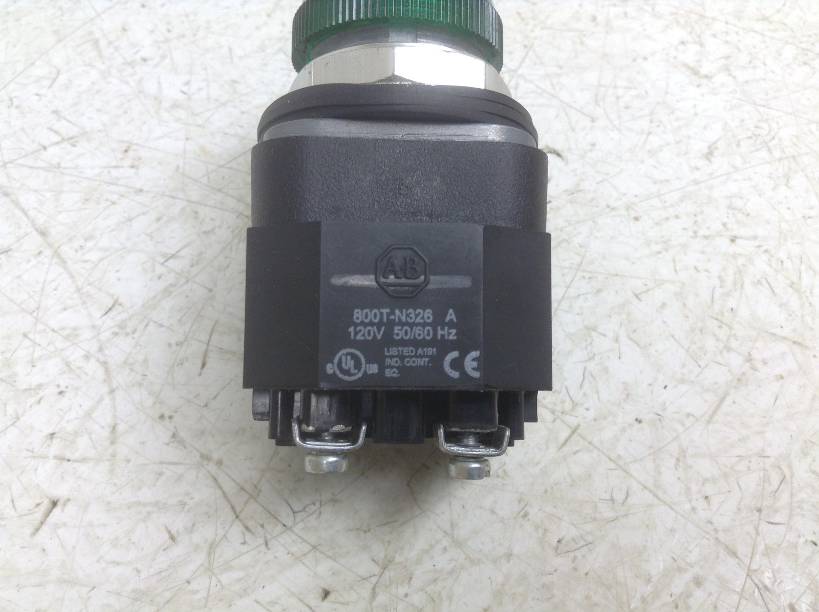 Allen Bradley 800T-P16G Green Illuminated Pilot Light 800TP16G 800T Ser ...