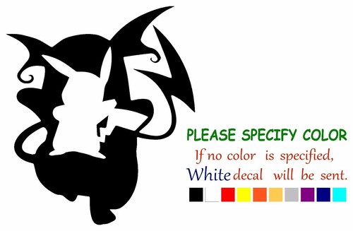 Pokemon Pikachu Raichu Evolution Graphic Die Cut decal sticker Car ...