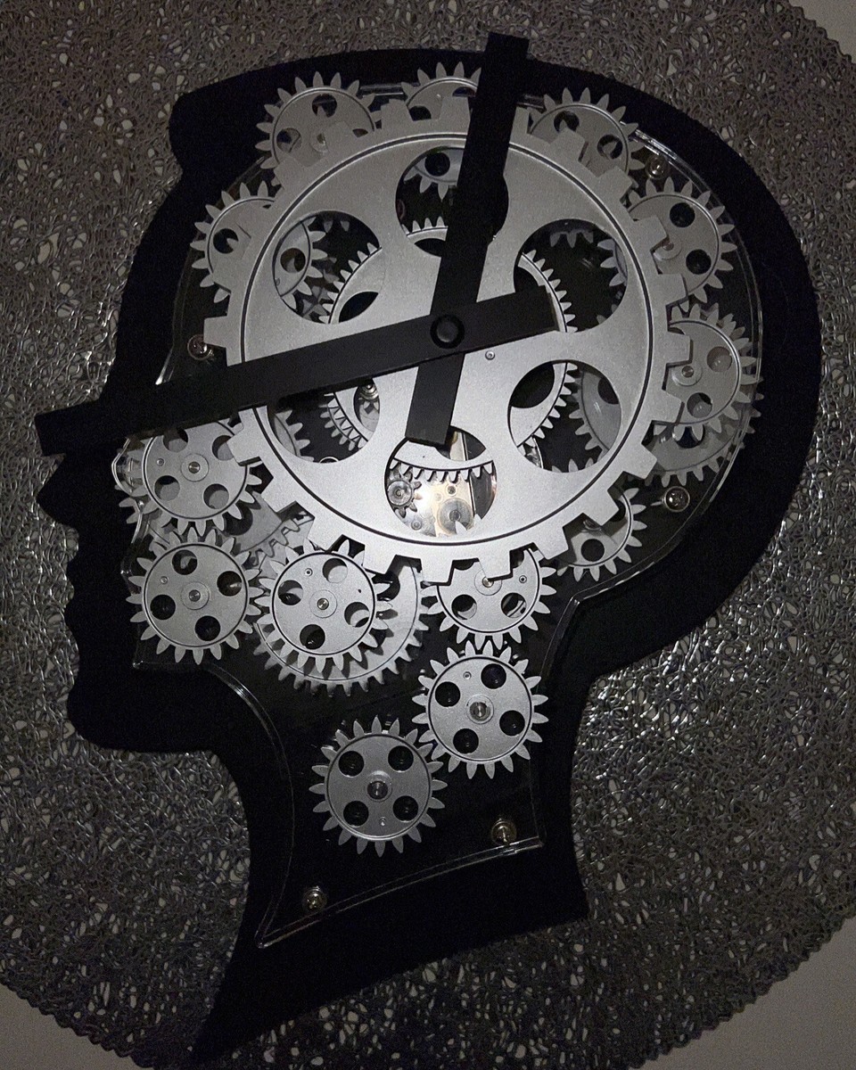 Clock Gear Silhouette Gear Set Small And Big Black Silhouette Royalty