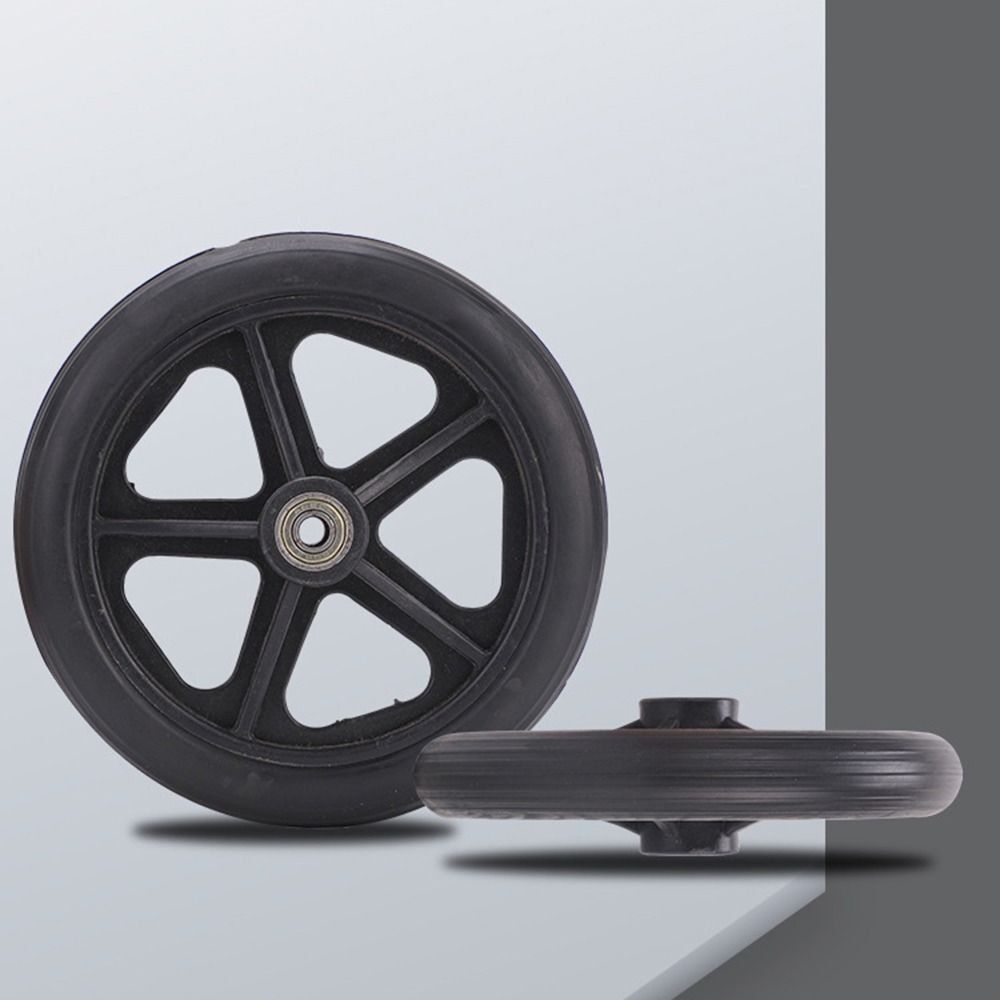 Rubber Solid Tire Wheel Anti Slip Wheelchair Caster Shoppin Cart Wheels ...